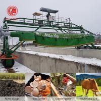 China Animal Manure Organic Fertilizer Compost Machine Nano Membrane Covering ≤20% Moisture for sale