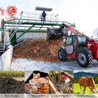 China Animal Manure Organic Fertilizer Compost Machine Nano Membrane Covering ≤20% Moisture for sale