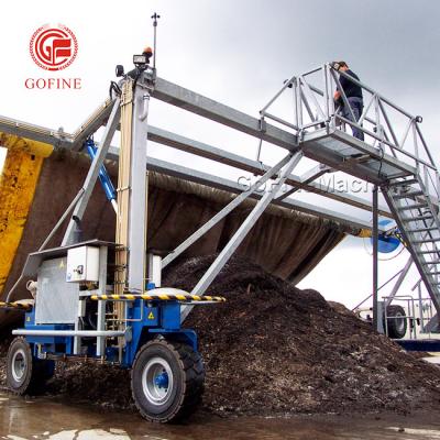 China Animal Manure Organic Fertilizer Compost Machine Nano Membrane Covering ≤20% Moisture for sale