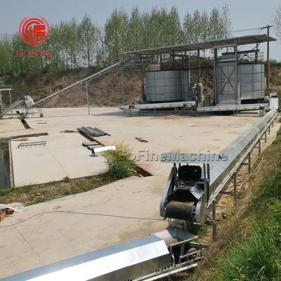 China Organic Fertilizer Production Line 10000-15000t/year for Food Waste Cow Dung Compost for sale
