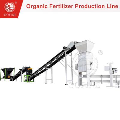 China Gofine Model 1000 Organic Fertilizer Equipment - 1-2T/H Production Line with CE Certification for sale
