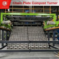 China Chain Plate Compost Turner for Organic Fertilizer 1.8-3m Turning Depth for sale