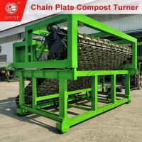 China Chain Plate Compost Turner Machine 1.8-3m Depth 2m Lift Organic Fertilizer Fermentation Equipment for sale