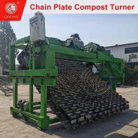 China Chain Plate Compost Turner Machine 1.8-3m Depth 2m Lift Organic Fertilizer Fermentation Equipment for sale