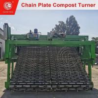 China Organic Waste Chain Plate Compost Turner 2.5-3m Windrow Width Fertilizer Composting Machine for sale