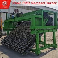 China Chain Plate Composting Machine 1.8-3m Depth Organic Fertilizer Turner for Livestock Manure for sale