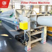China Gofine GF100 Small Filter Press Machine for Chemical Potassium Chlorate Sludge Dewatering - 1-1000m² Filtration Area, 1.5-3kW Power for sale