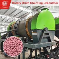 China Wet Granulation Rotary Drum Churning Granulator 18.5kw 90% Granulating Rate for sale