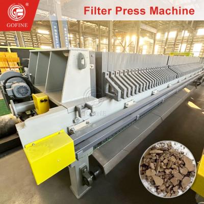 China Gofine GF100 High Pressure Polypropylene Filter Press - 1-1000m² Filtration Area, 220-450V Automatic Operation for sale