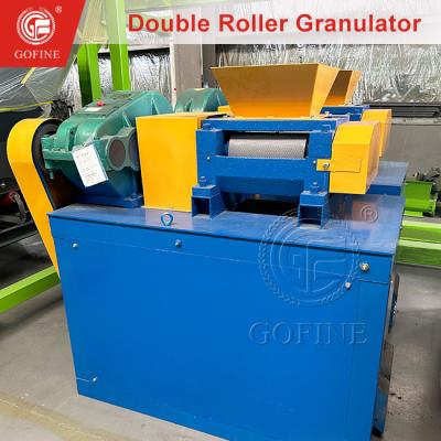 China Double Roller Fertilizer Granulator 1-2TPH Extrusion Dry Granulation Machine CE for sale