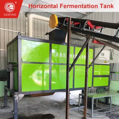 China Organic Fertilizer Production Machine 5-15m3 Day Horizontal Fermentation Tank with Real Time Monitoring for sale