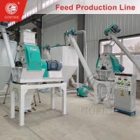 China Complete Feed Production Machine 220V 380V 2-10mm Feeding Size Feed Pellet Mill for sale