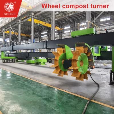 China Remote Controlled Automatic Fertilizer Compost Machine 10-30m Working Width 1.5-3m Turning Depth for sale