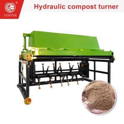 China Hydraulic Compost Turner 360 Degree Organic Fertilizer Machine for Manure and Sludge Waste Treatment for sale
