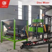 China Gofine PJ1800 Industrial Organic Fertilizer Mixing Machine 3-6 Tons/Hour Capacity 1400kg Carbon Steel Pan Mixer for sale