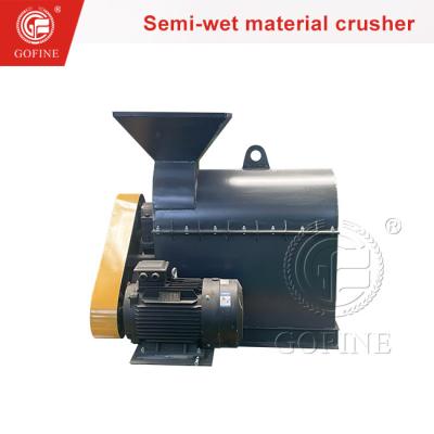 China Semi-Wet Material Fertilizer Crusher Machine 2-4 t/h 30kw for Organic Manure Grinding for sale