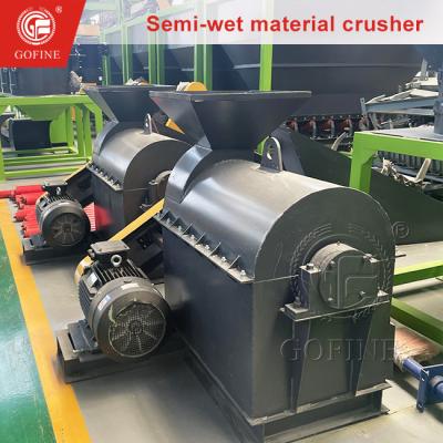 China 4t/H Cow Dung Organic Fertilizer Crusher 30kw Semi-Wet Material Pulverizer for sale
