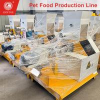 China Multifunctional Dog Food Extruder Pet Food Production Line 100-5000kg/Hour CE Certified for sale