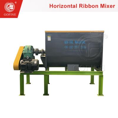 China Gofine Horizontal Ribbon Mixer 2-8t/H Capacity 380V Potting Soil Blending Machine for sale