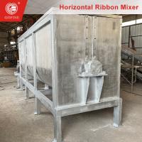 China Gofine 380V Carbon Steel Horizontal Ribbon Mixer | 2-8t/H Capacity for Fertilizer & Chemical Powder for sale