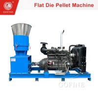 China High Working Efficiency Type Organic Fertilizer Flat Die Granulator With 1-2t/H Capacity for sale