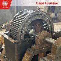 China 22kw Ore Fertilizer Industrial Crushing Equipment Electric Twin Motor Cage Mill 2-10tph for sale