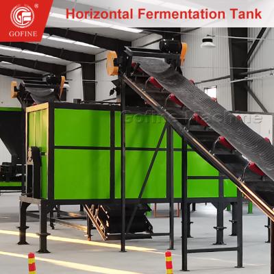 China Horizontal Organic Fertilizer Fermenter 15 m³ CE High Temperature Aerobic Fermentation for sale