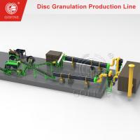 China 20,000 Tons Per Year Pan Disc Granulator Production Line with 93% Granulation Rate and Computer Control for sale