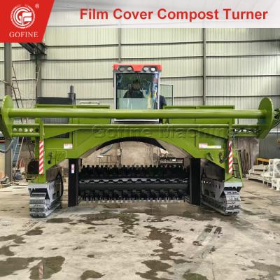 China Crawler Compost Turner with Film Covering System for Organic Fertilizer Production CE Certified for sale