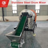 China Stainless Steel Drum Mixer 1/3 Volume Rotation Stirring for Powder Granules Food Chemical for sale