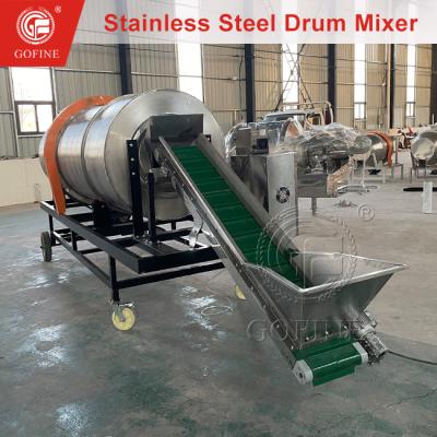China Stainless Steel Drum Blender 1/3 Volume Capacity for Powders and Granules for sale