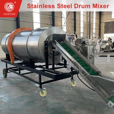 China Stainless Steel Drum Mixer for Fertilizer Production 1-3 Sets 15 Days CE Certified for sale