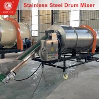 China Stainless Steel Drum Mixer 200L Rotation Stirring for Powder Granules CE Certified for sale