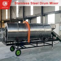 China Stainless Steel Drum Mixer 200L Rotation Stirring for Powder Granules CE Certified for sale