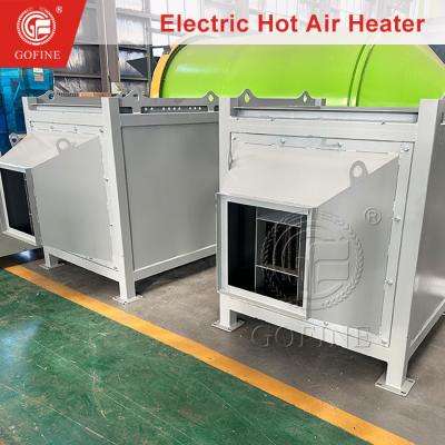 China Industrial Fan Heater 220V 380V Electric Air Heater for Fertilizer Drying 0-350C for sale