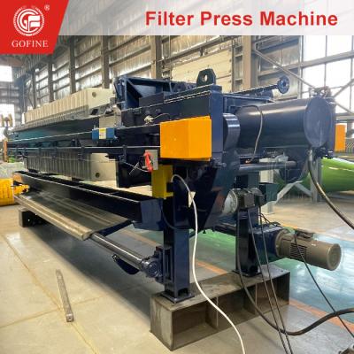 China Gofine GFRO-250 Chamber Filter Press for Sludge Dewatering - 0.8 MPa Pressure, 0.55 KW Motor for sale