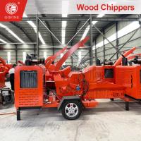 China Mobile Heavy Duty Wood Chipper for Branches 3000r/min 1-8 t/h Capacity for sale