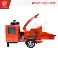 China One-Button Control Garden Wood Chipper Brush Chipper 3-5 t/h Capacity 800x620 Feed Port for sale