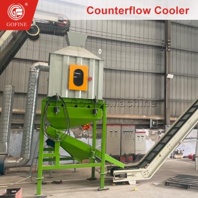 China Feed Mill Machine Vertical Pellet Cooler Counter Flow Cooling Tower 1000-5000kg/h for sale