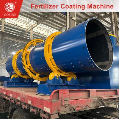 China Rotary Fertilizer Coating Machine 5.5-22kW Anti-Caking Powder Coating System for sale