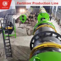 China Rotary Drum Stirring Tooth 2-in-1 Fertilizer Granulation Production Line 3-5 t/h for sale