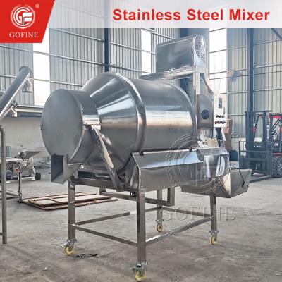 China SS304 Fertilizer Blending Equipment 1-5 Ton Batch Paddle Mixer for Homogeneous Bulk Blends for sale