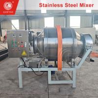China Stainless Steel BB Fertilizer Blender 500kg Batch Paddle Mixer for NPK Bulk Blending for sale