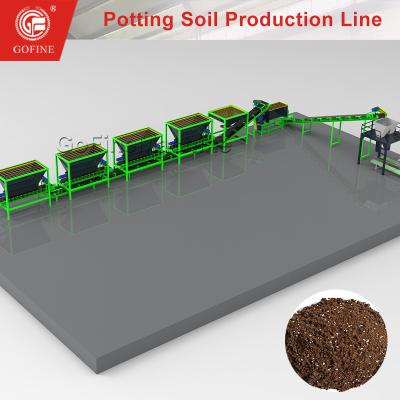 China Continuous Germination Mix Production Line Soil Mixing System 5-10 t/h for sale