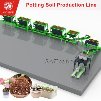 China Indoor Potting Soil Mixer Machine 2-20 TPH Automated Soil Mixing Equipment for sale