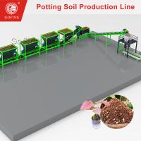 China Automated Potting Soil Mixing Production Line 5-20 TPH Batching Blending System for sale