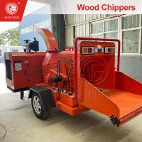 China Commercial Electric Start Wood Chipper Shredder 1-8 t/h Capacity for Farm Use for sale