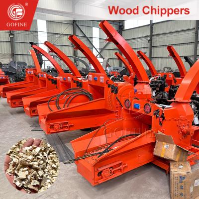 China Industrial Heavy Duty Wood Chipper Shredder 1-8 t/h Capacity 600x400 Feed Port for sale
