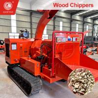 China Gofine Commercial Electric Wood Chipper 1-8 t/h Capacity Tree Branch Shredder for Garden Waste for sale