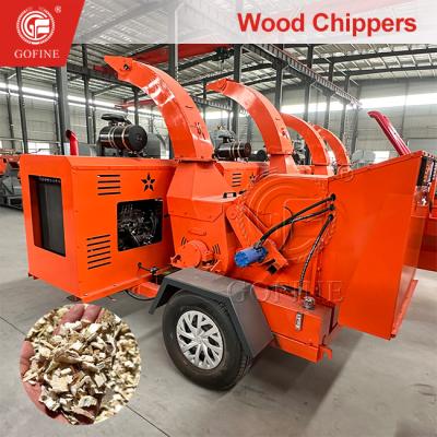 China Commercial Wood Chipper Shredder 1-8 t/h Capacity Branch Mulcher for Garden Waste for sale